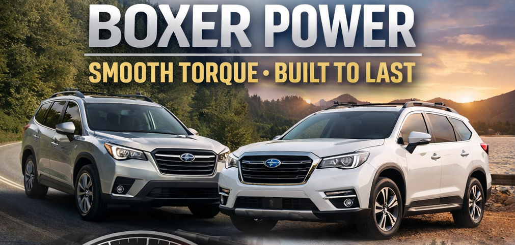Subaru SUVs: BOXER Engines Tuned for Torque at Lower RPM for Smoothness ...